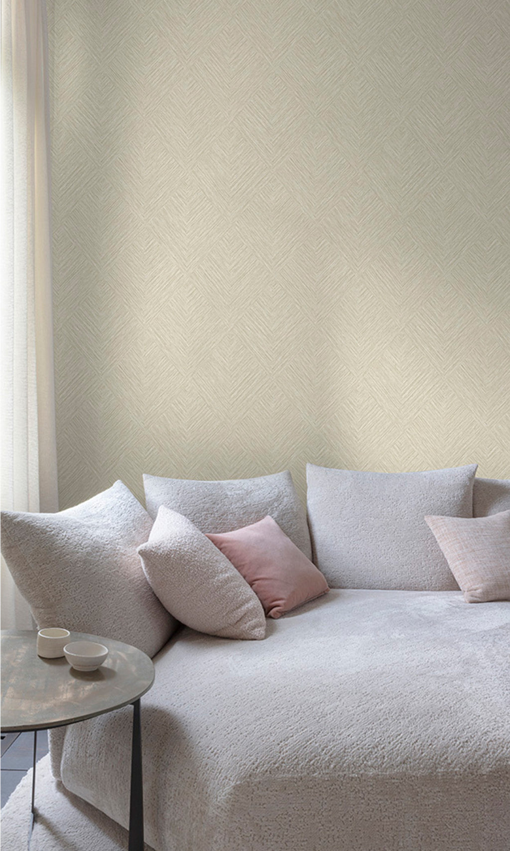 Almond Paste Tiled Basketweave Wallpaper R9780 – Walls Republic US