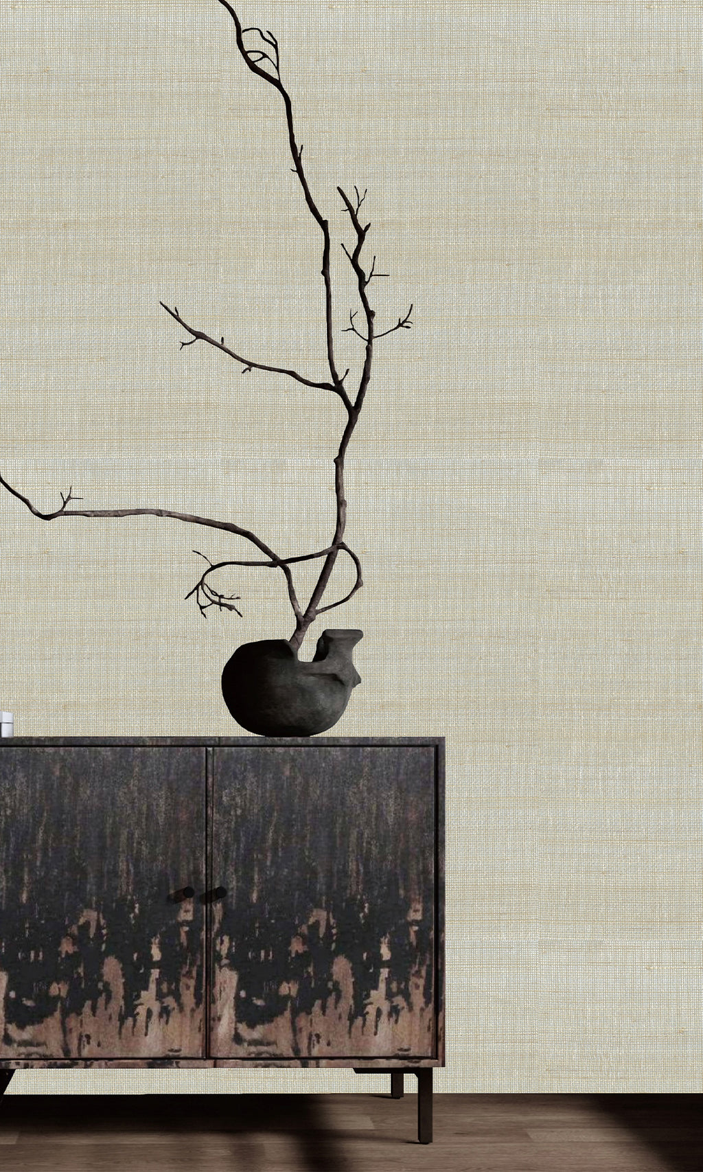 Ash Blue - Prairie Sage Abaca Weave Wallpaper R9857 – Walls Republic US