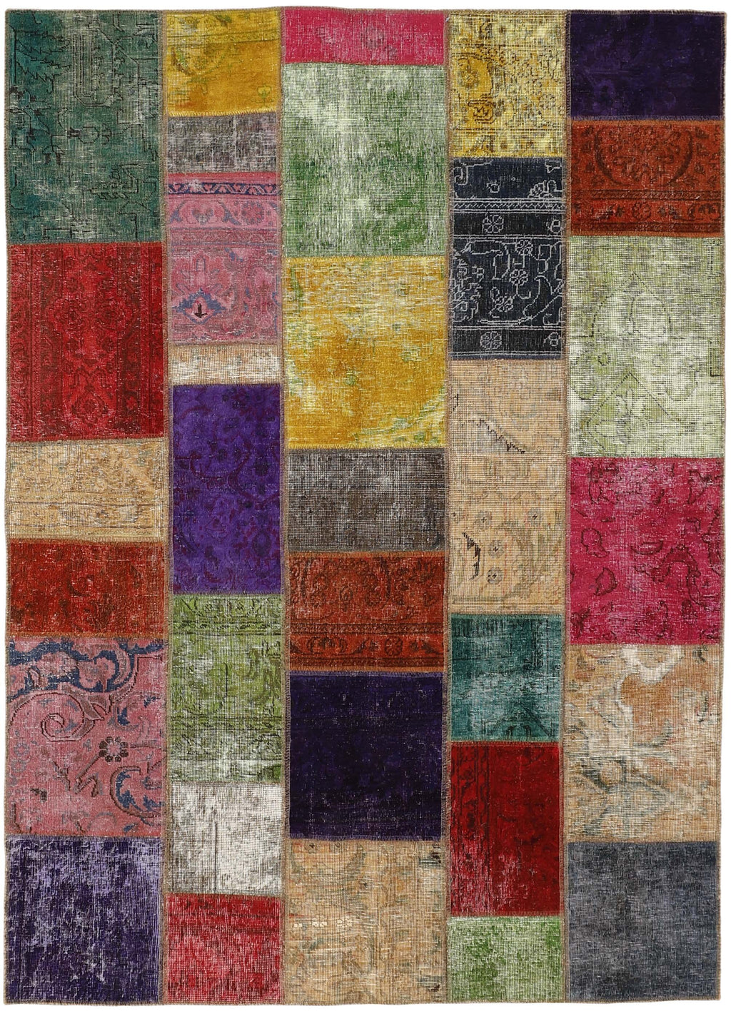 Vintage Royal Patchwork Rugs | Antique Persian Handcraft170 cm x 236 c ...