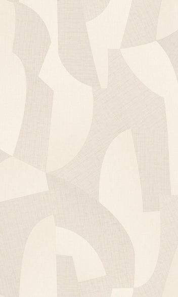 Beige Abstract Shapes Geometric Wallpaper R9051 – Walls Republic US