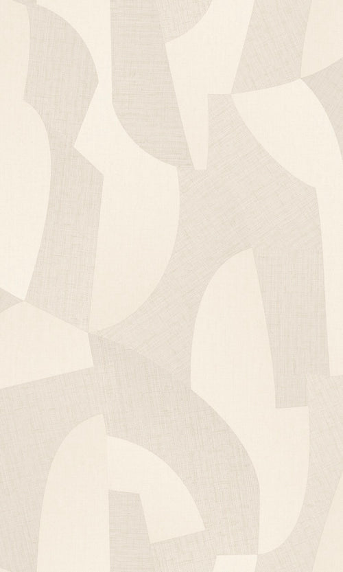 Beige Abstract Shapes Geometric Wallpaper R9051 – Walls Republic US