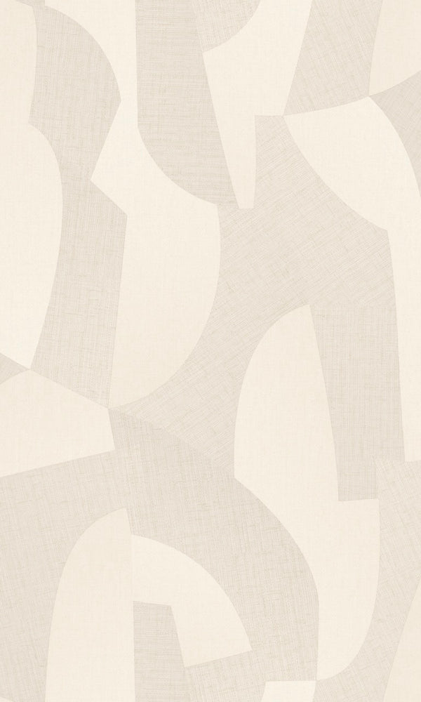 Beige Abstract Shapes Geometric Wallpaper R9051 – Walls Republic US