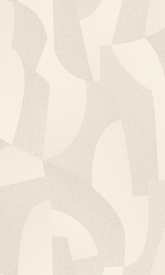 Beige Abstract Shapes Geometric Wallpaper R9051 – Walls Republic US