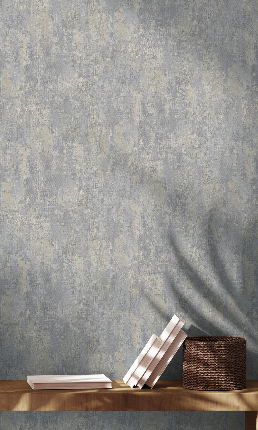 Blue Scratched Concrete Textured Wallpaper R8936 – Walls Republic US