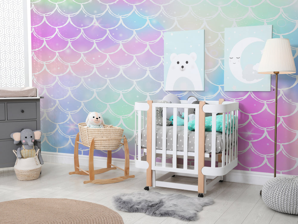 Colorful Fish Tail Mural Wallpaper M1468 – Walls Republic US