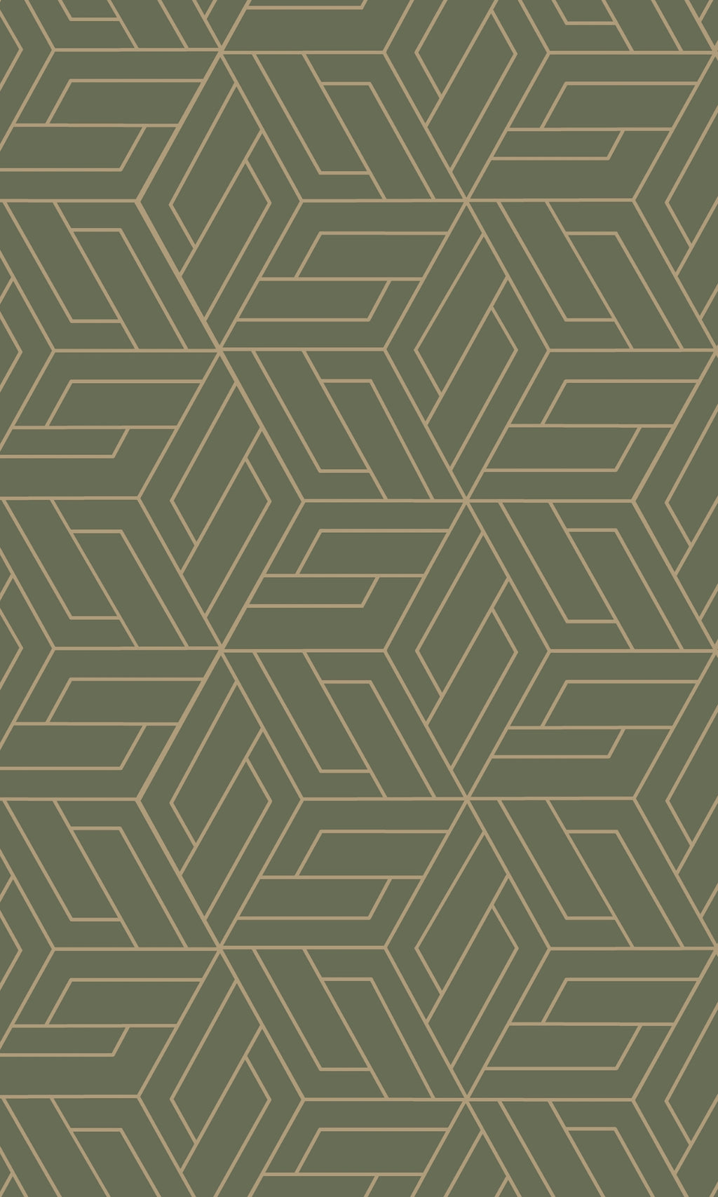 Green Abstract Geometric Interlink Wallpaper R9287 – Walls Republic US