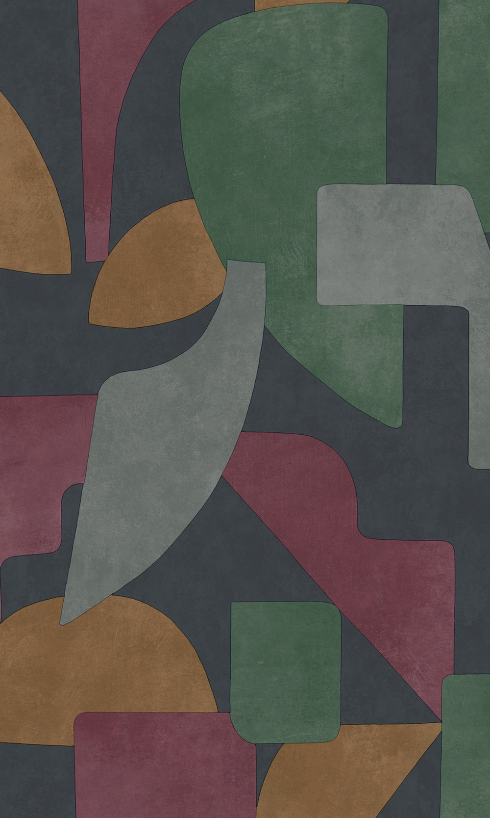 Navy Berry Modern Asbtract Geometric Wallpaper R8976 – Walls Republic US