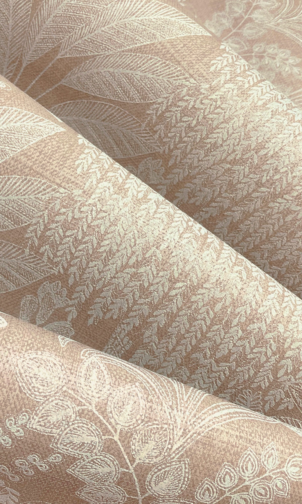 Plaster Pink Botanical Oasis Print Wallpaper R9559 – Walls Republic US