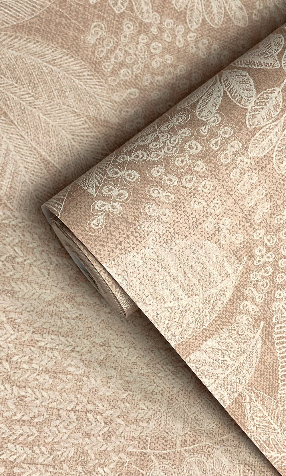 Plaster Pink Botanical Oasis Print Wallpaper R9559 – Walls Republic US