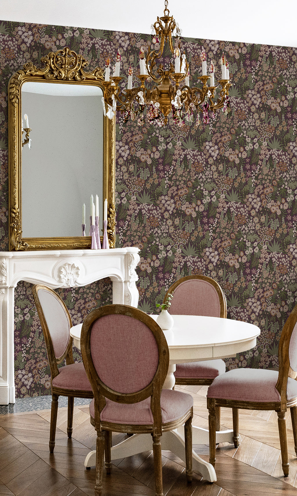 Mulberry Bloomfield Ditsy Floral Wallpaper R9646 – Walls Republic US