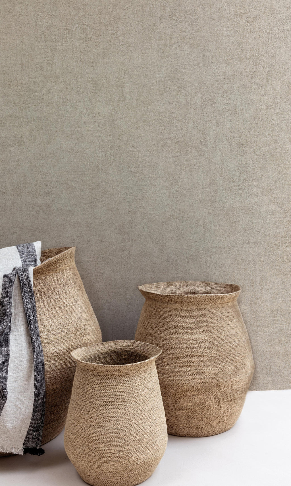Taupe Natural scratched Rock Plain Textured Wallpaper R9241 – Walls ...