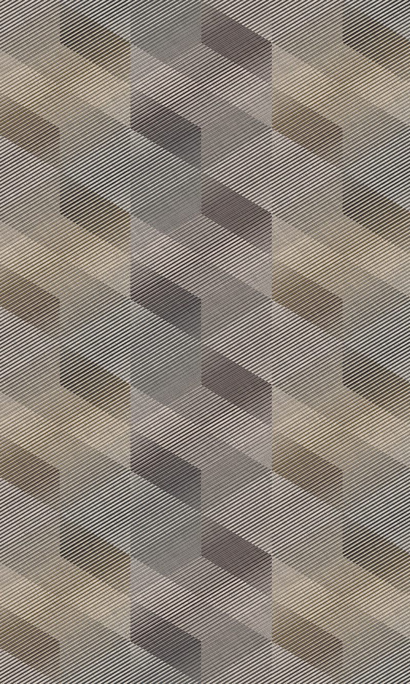 Anthracite 3D Rhombus Stripe Geometric Wallpaper R8105 – Walls Republic US