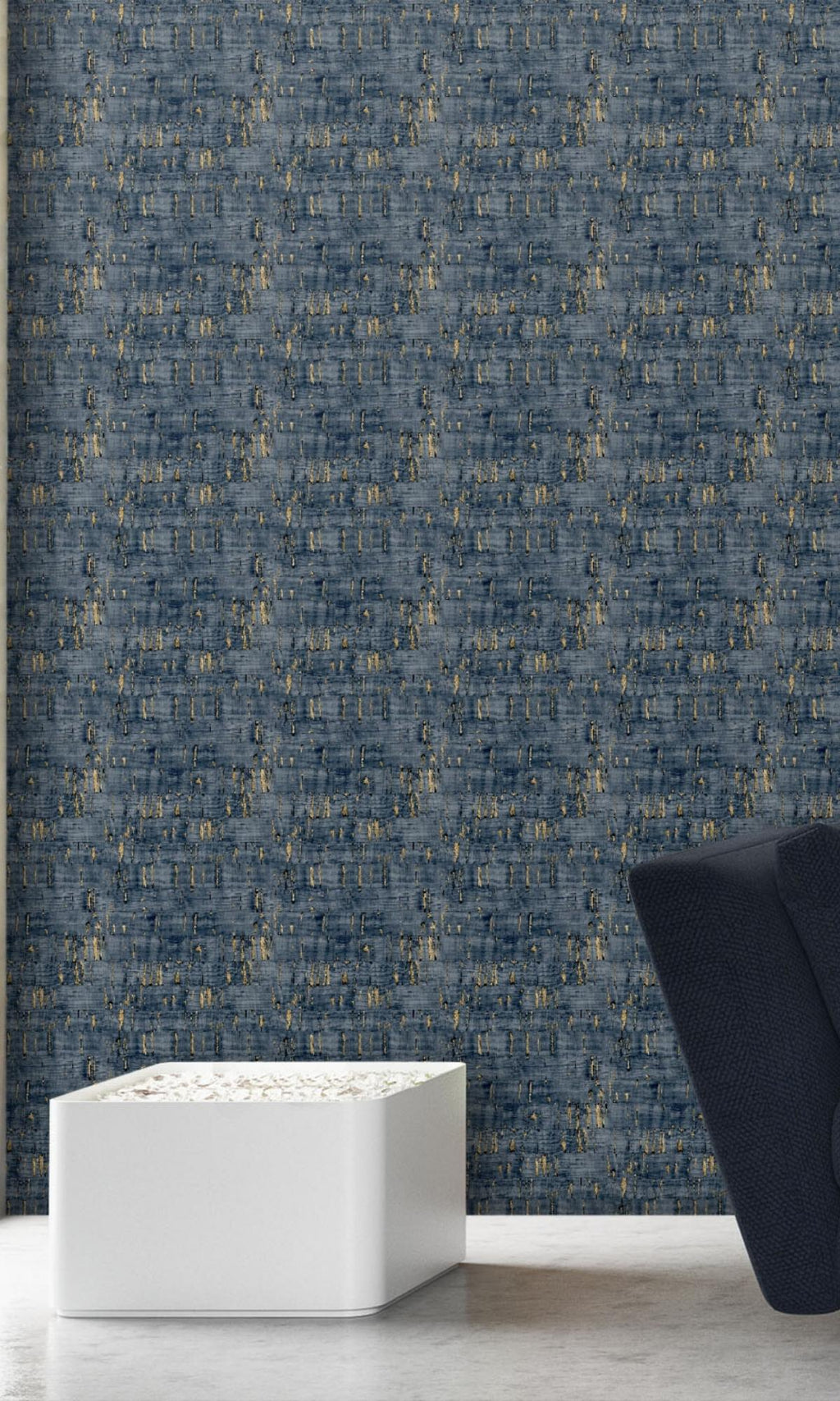 Royal Blue Cork-like Natural Wallpaper R7922 – Walls Republic US