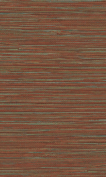 Rust & Green Textured Grasscloth Wallpaper R8232 – Walls Republic US