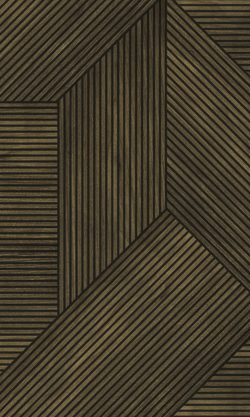 Walnut Geometric Wood Panel Wallpaper R8194 – Walls Republic US